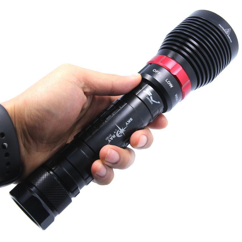 Diving Flashlight DX1 XM-L XML XM-L2 15W 2000LM Waterproof LED Diving ...