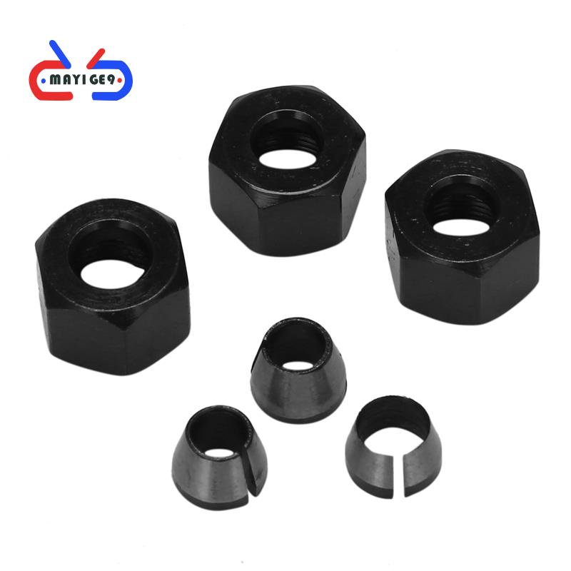 3 Pcs Router Collet Set Chuck Heads Adapter For Drills Engraving Trimming Carving Machine