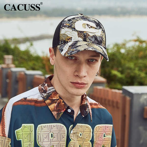 หมวก CACUSS ใหม่ผู้ชายหมวกเบสบอลตาข่ายหมวกแฟชั่นฤดูร้อนผู้ชายแบรนด์อิน ...