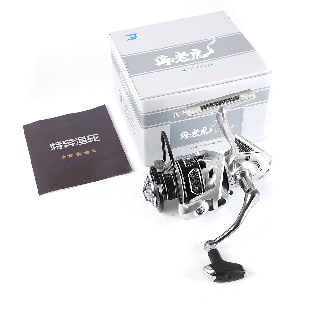 TEBEN Max Drag 20kg Carbonmetal spool Surf-Reel Spinning Fishing Reel ...