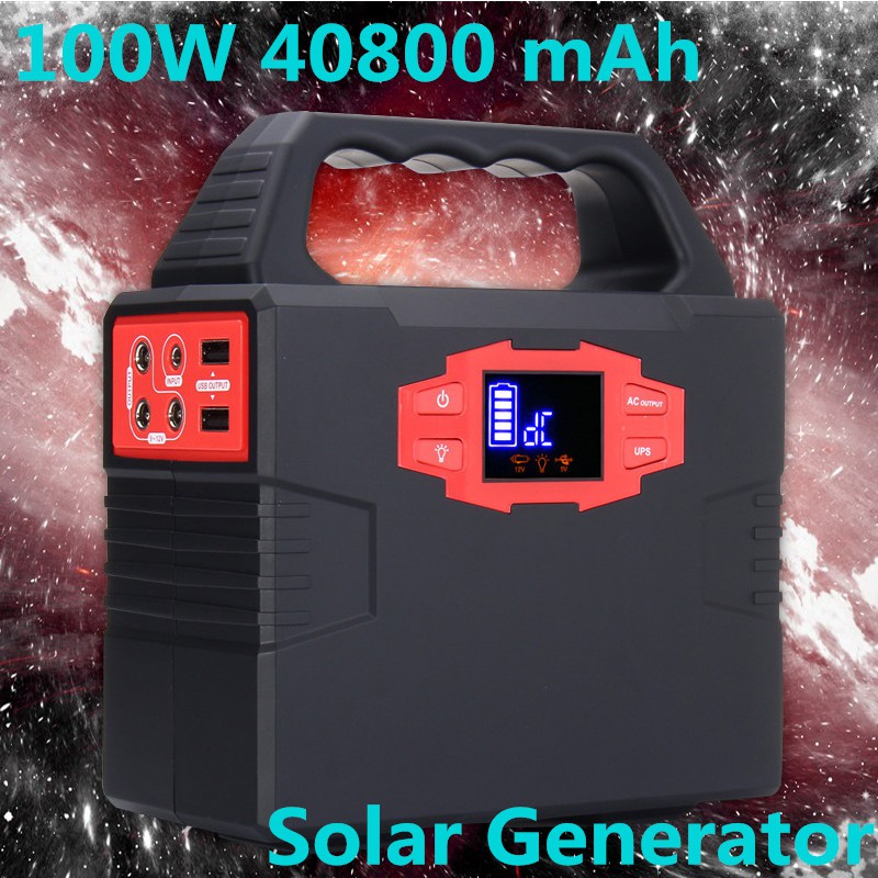 100W 110V/220V 150Wh Lithium Battery Solar Power Storage Generator ...