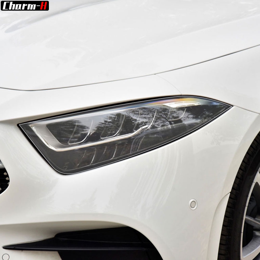 2X Car Headlight Self Healing Protective Film Transparent TPU Decal ...