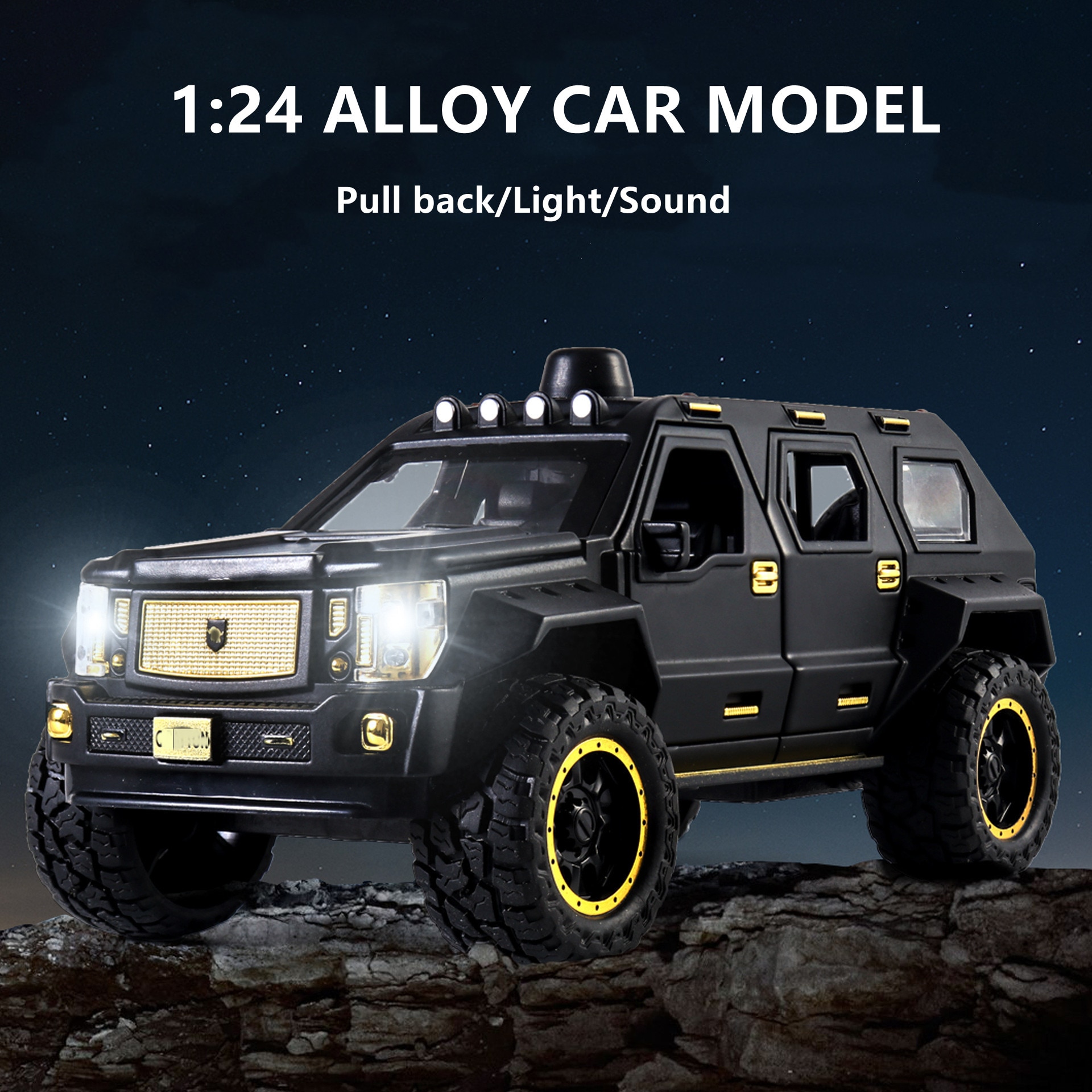 1:24 scale Alloy Car Model Large Size Simulation SUV Metal Car Model ...