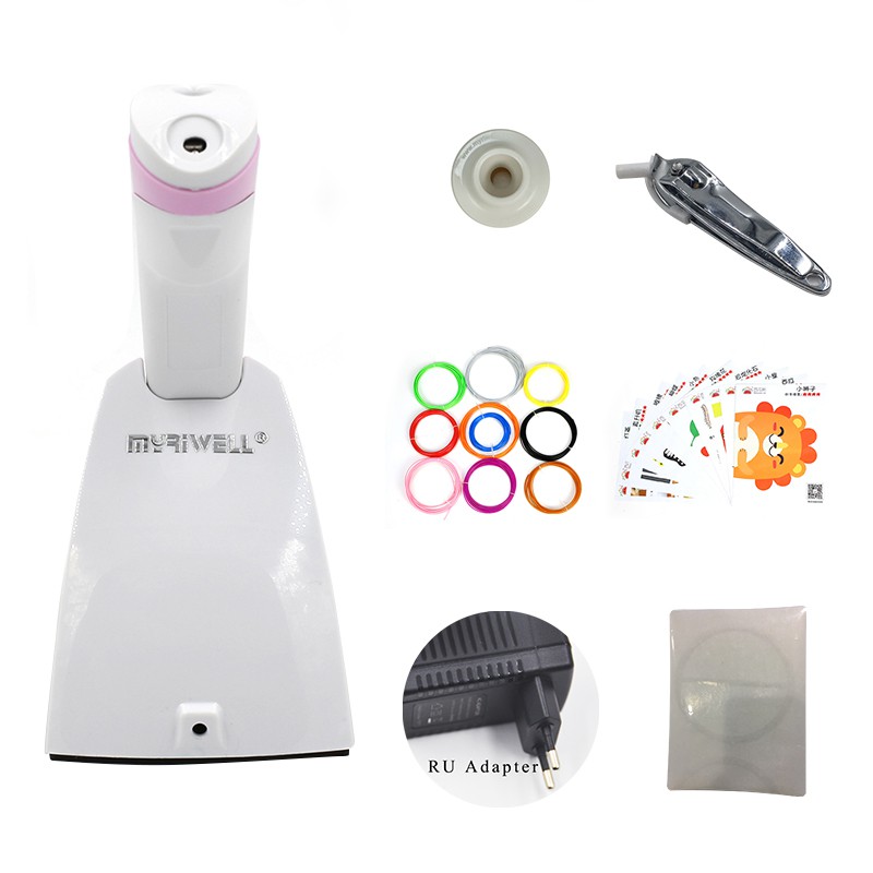 Myriwell wireless charging 3D pen Drawing Printer Pencil Printer Kit al ...