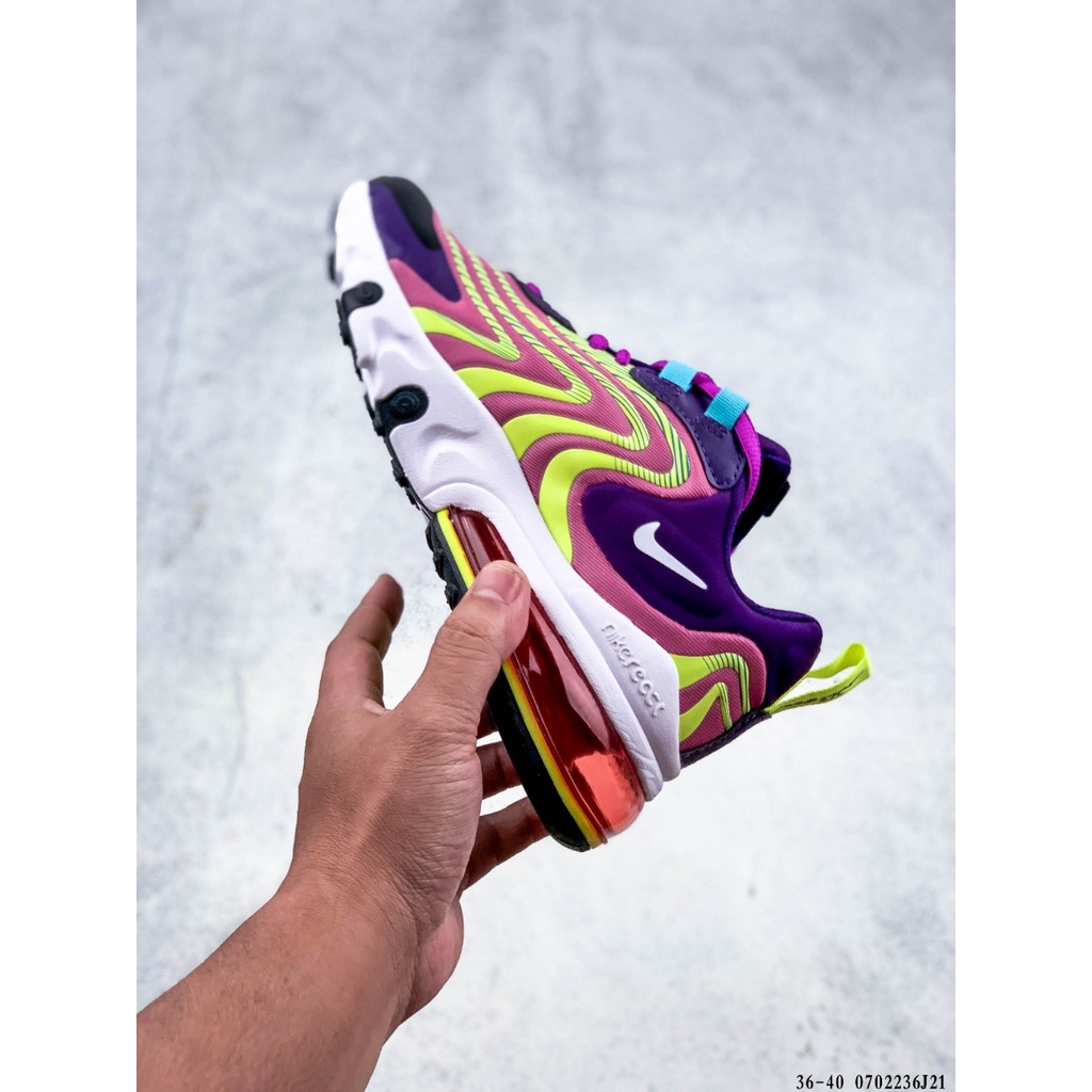 Nike Air Max 270 PLUS YY สามรุ่น React air cushion รองเท้าผ้าใบกัน ...