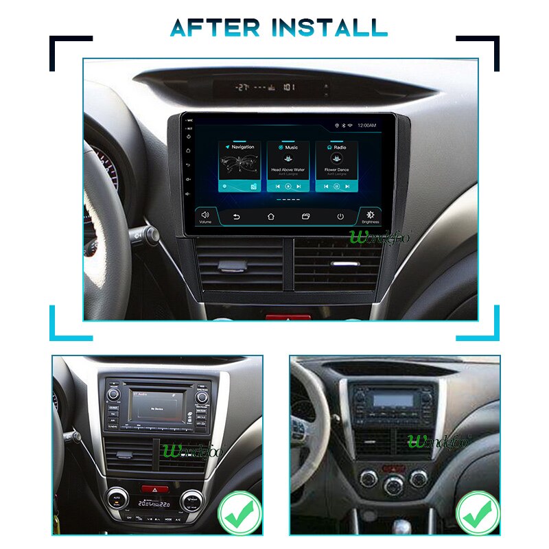 2 Din Android 10รถวิทยุPX6สำหรับSubaru Forester Impreza 2007-2015ระบบนำ ...