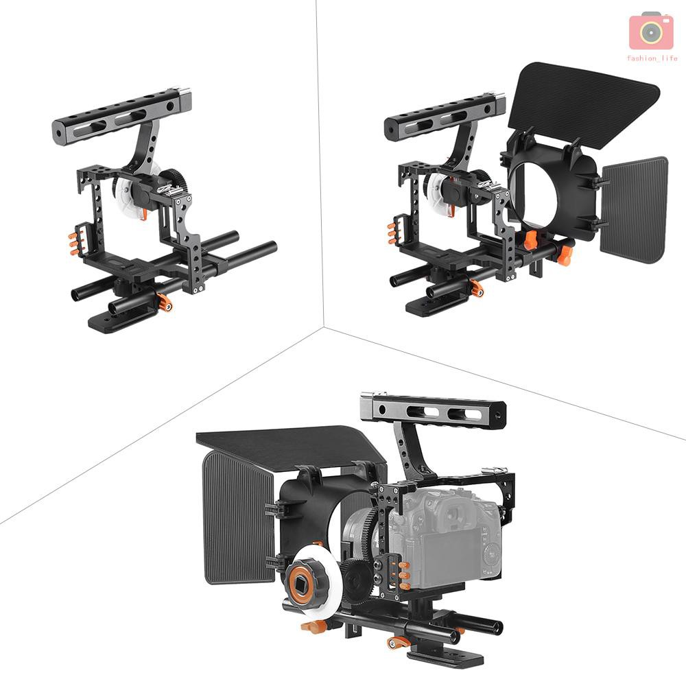 Andoer C500 Aluminum Alloy Camera Camcorder Video Cage Rig Kit Film ...