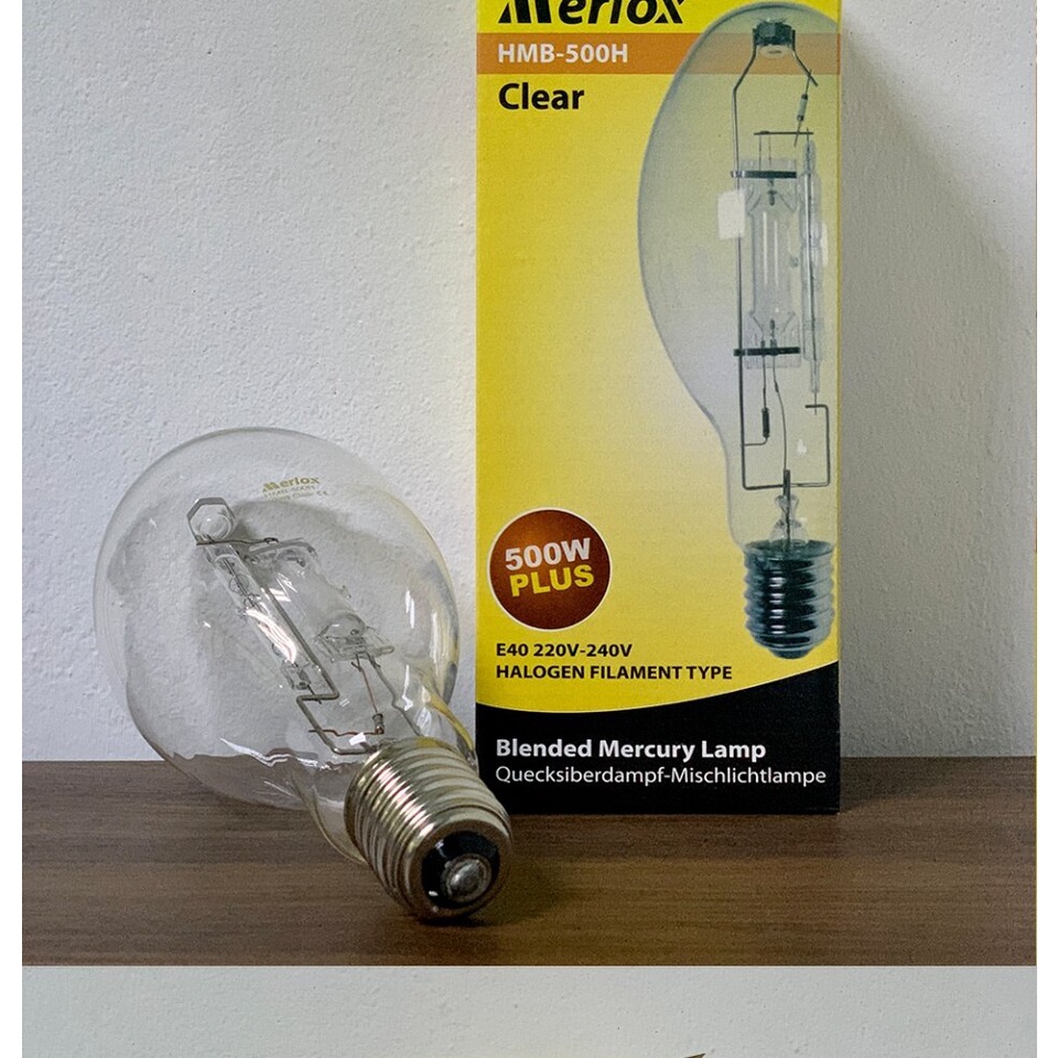 Merlox หลอดแสงจันทร์ ชนิดต่อตรง 500W ขั้วE40 หลอดไฟแสงจันทร์ หลอดไฟ ...