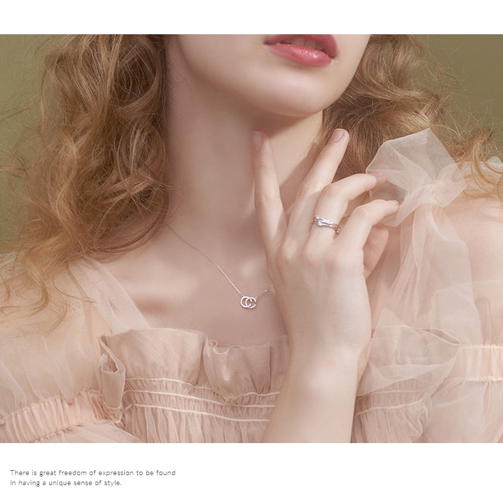 สร้อยคอเงินแท้ S925 ประดับขนนกสีฟ้าสําหรับผู้หญิง - dajinlove888.th - ThaiPick