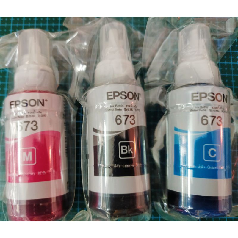 หมึกแท้ Epson T673 ปริ้นเตอร์รุ่นL800 L805 L850 L1800 T6731 T6732 T6733 ...