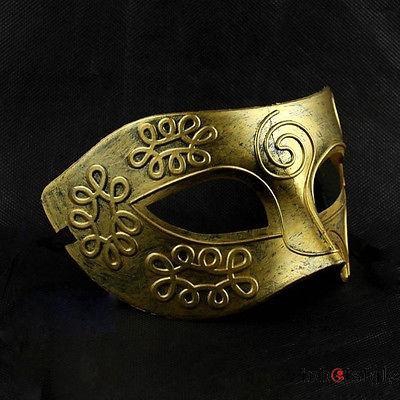 ALA-Roman/Greek Warrior Mask Men’s Venetian Halloween Costume Party ...