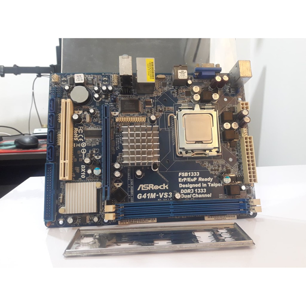 เซทCPU intel E7400 2.80GHZ + เมนบอร์ด ASROCK G41M-VS3 (สินค้ามือ2 ...