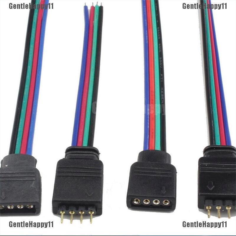 สายไฟ 4 Pin Female RGB สำหรับ 3528 5050 SMD LED Strip Lights ...