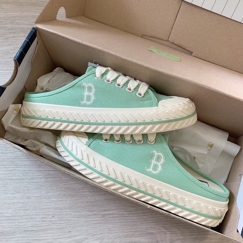 พร้อมส่ง MLB Mule Slip On Green ของแท้ 100 พร้อมกล่อง - ks_boxes ...