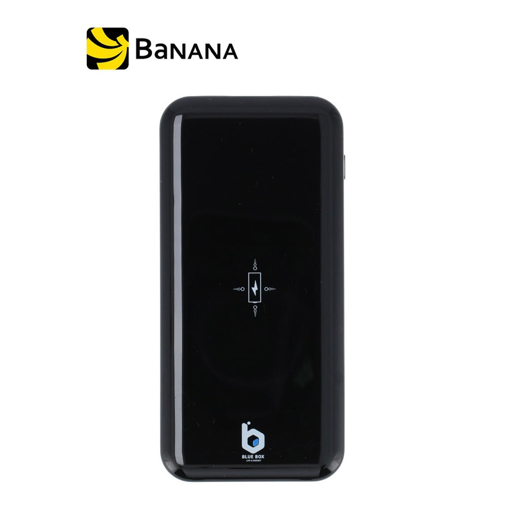 Blue Box Power Bank 10000 mAh 2 x USB-A Wireless P2 Black แบตสำรอง by ...