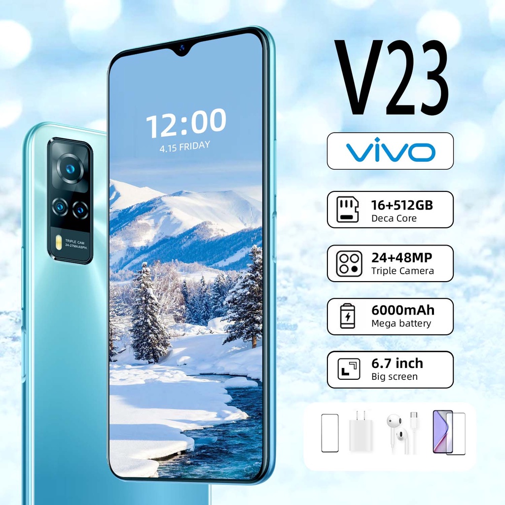 โทรศัพท์มือถือ vivo Y23 โทรศัพท์ 12GB512GB โทรศัพท์มือถือราคาถูก 5G โทรศัพท์ Smart phone ของเเท้ ...