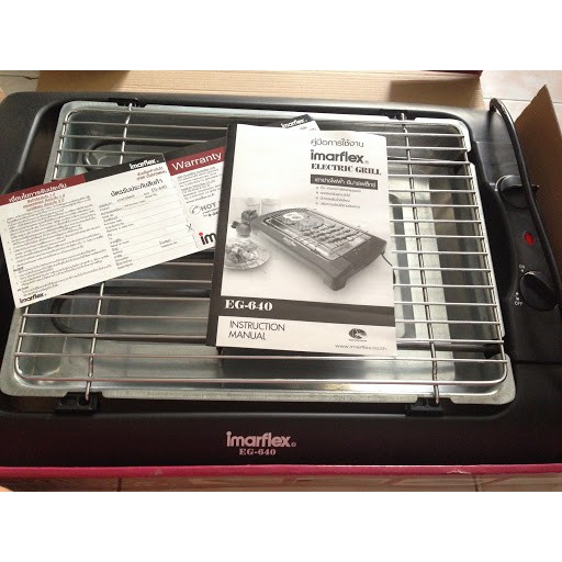 Imarflex(อิมาร์เฟล็กซ์) เครื่องปิ้งย่างอเนกประสงค์ รุ่น EG-640 กำลังไฟฟ้า 2200W เตาปิ้งย่าง ...