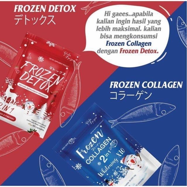 Frozen Collagen Frozen Detox 60Capules (COMBO SET!!) | Shopee Thailand