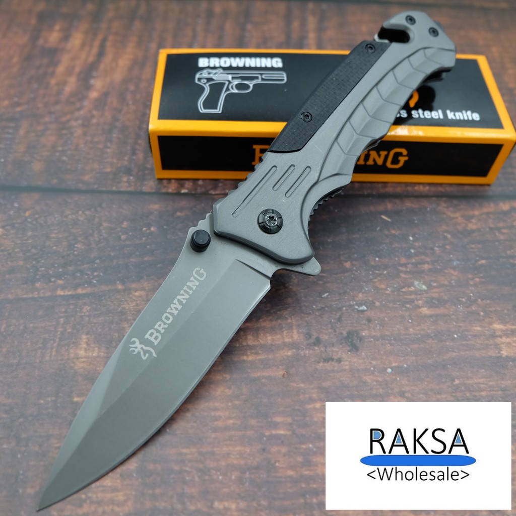 RAKSA Wholesale NB019 มีดพับ มีดพก มีดเดินป่า อุปกรณ์นิรภัย ด้ามG10กันลื่น ขนาด23cm 2CR13 มีระบบ ...