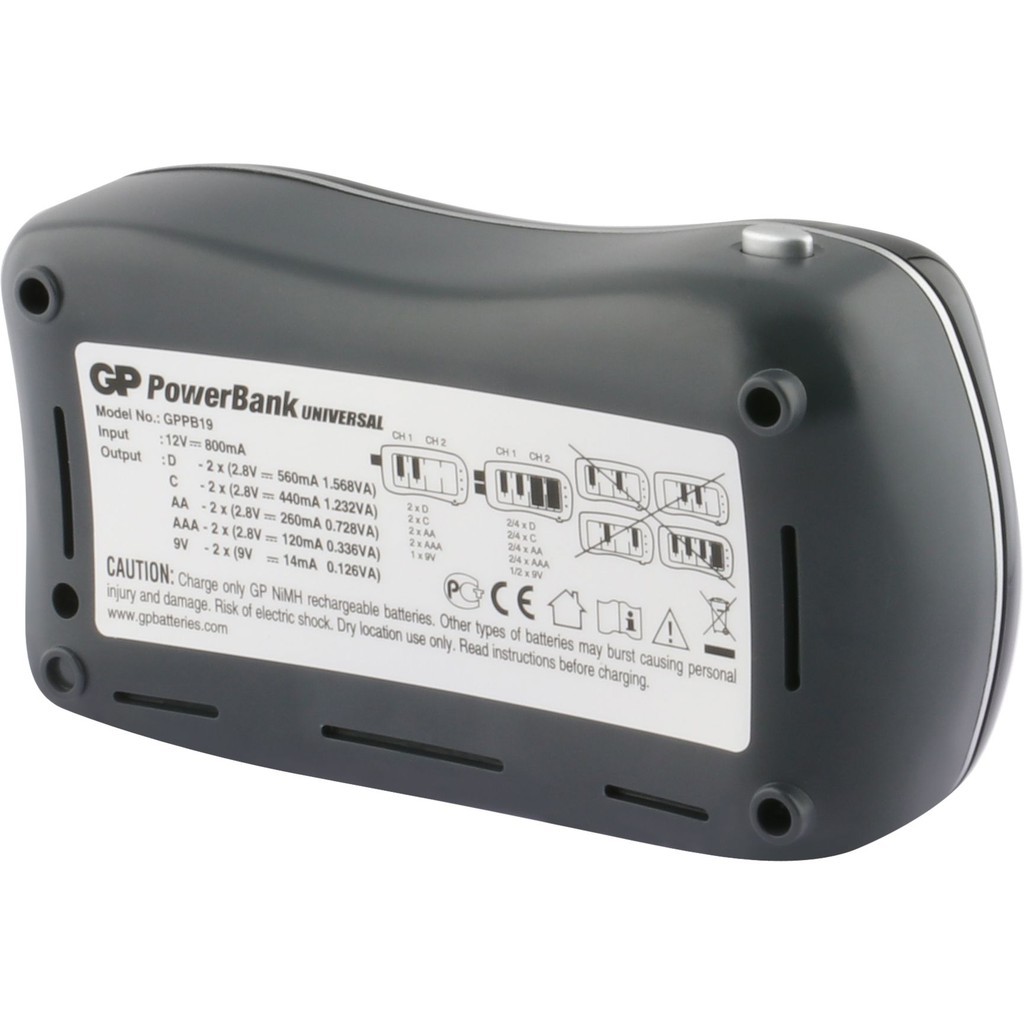 GP PowerBank PB19 Universal Charger แท่นชาร์จ ชาร์จได้ทุกขนาด AAAAACD9V ...