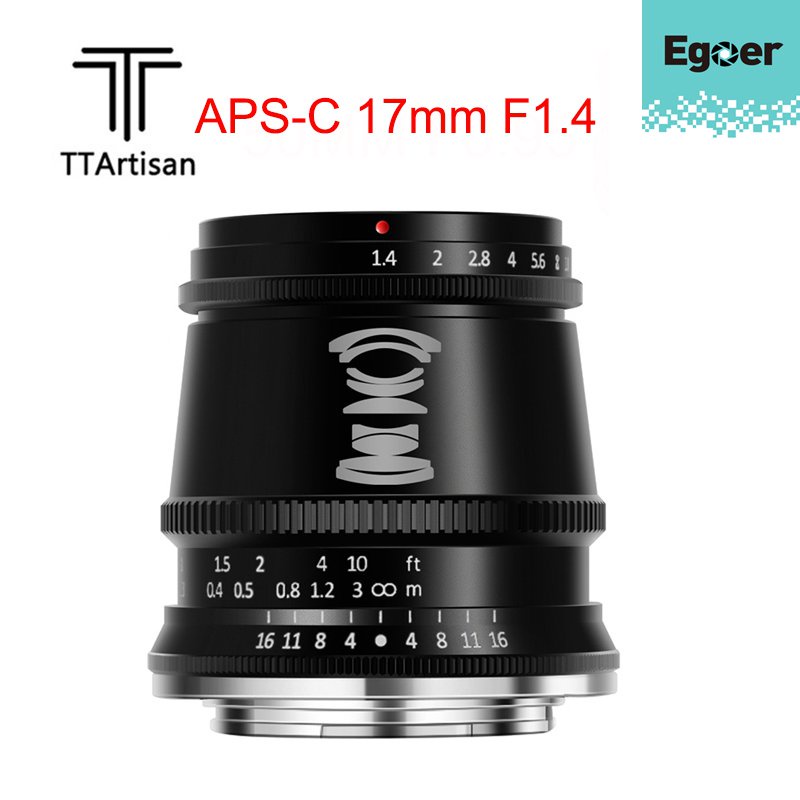 จัดส่งฟรี Ttartisan 17mm F1 4 Aps C กล้องเลนส์โฟกัส Mf มุมกว้างสำหรับ