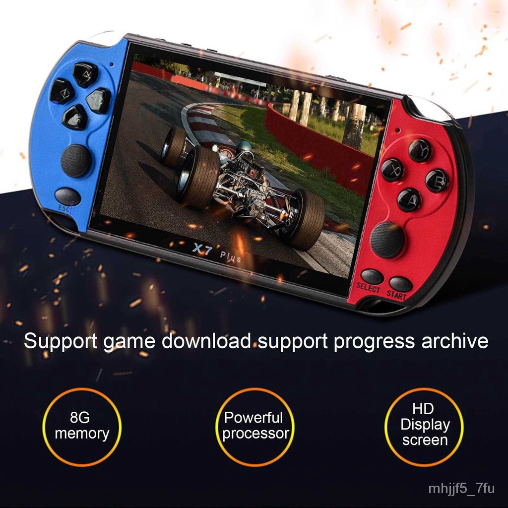 2021BEST SELLER 5.1inch X7 Plus Video Game Console Handheld Game Players Double Rocker 8GB ...