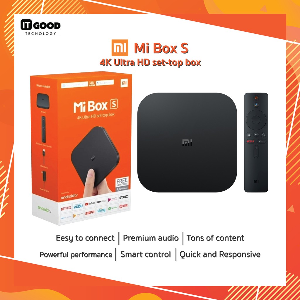 Xiaomi New MI BOX S 4K Ultra (MI BOX 4) Global Version (รองรับภาษาไทย ...