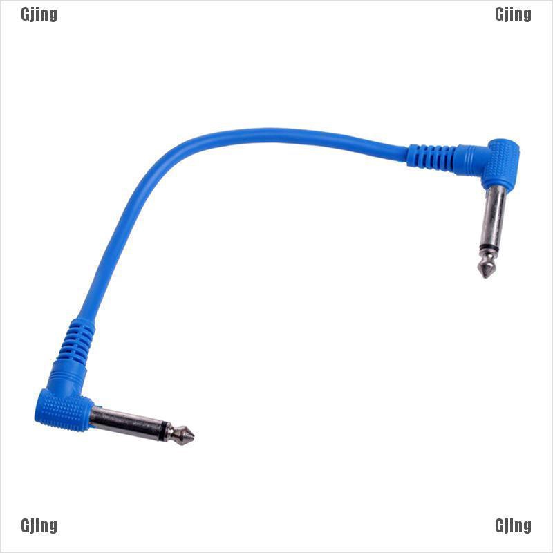 6PcsSet Colorful Angled Plug Audio Leads Patch Cables For Guitar Pedal ...
