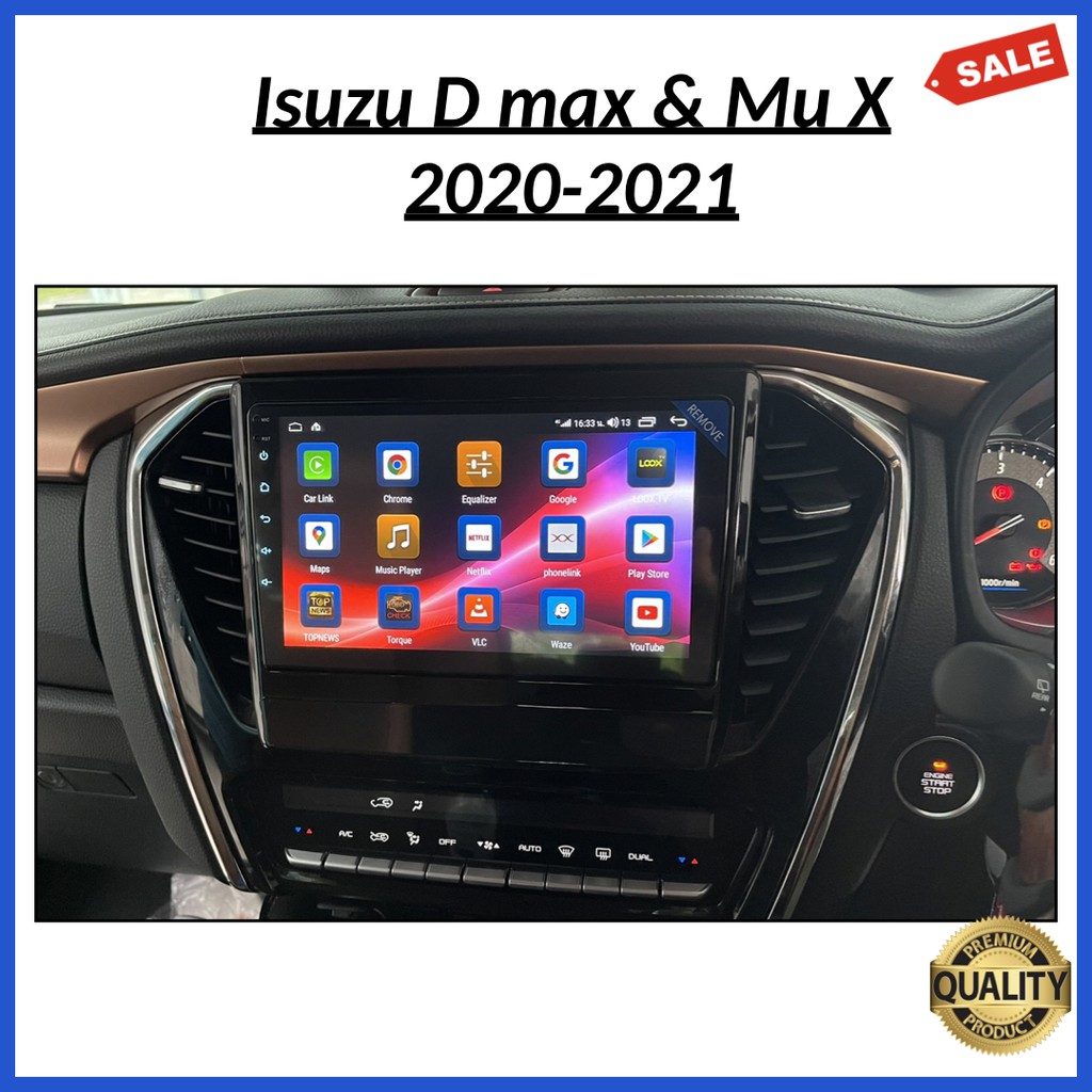 จอแอนดรอยดีแม็ก ISUZU D MAX 2020-2021 Mu-X 2020-2021 จอตรงรุ่น ปลั๊กตรง ...