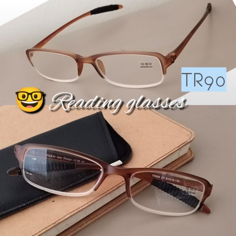 TR656 TR90 กรอบ2Tone แว่นตาอ่านหนังสือ แว่นสายตายาว แว่นตา ...