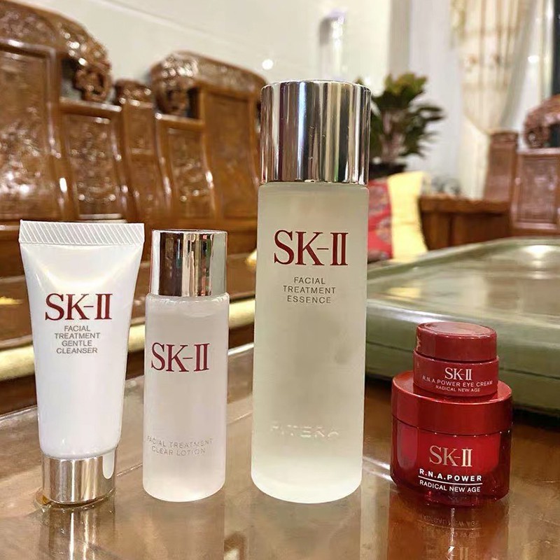 Japan SK2 SK-II SKII skin care set fairy water กล่องห้าชิ้น โทนเนอร์ โลชั่น อายครีม ครีมทาหน้า ...