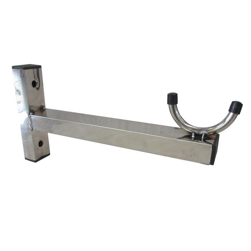 Fixed Clothes Pole Bracket Stainless Steel Clothes Base Side-Mounted ...