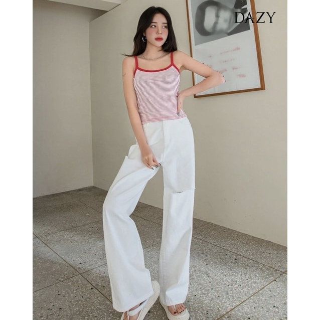 พร้อมส่ง DAZY เสื้อสายเดี่ยว ลายทาง - dress.upp - ThaiPick