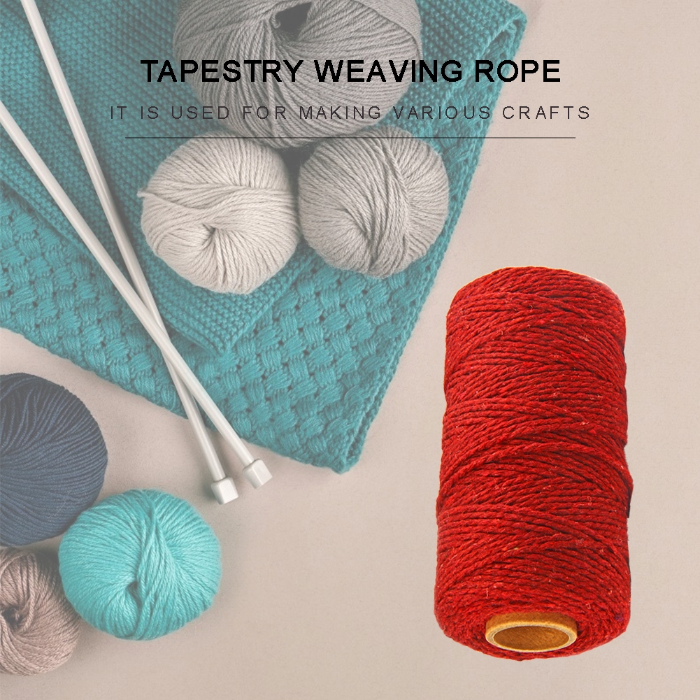 Cotton Rope Colorful Twisted String DIY Craft Cord Tapestry Rope Home ...