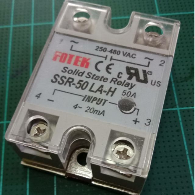 SSR-50LA-H โซลิส สเตท รีเลย์ 50A INPUT 4-20mA OUTPUT 150-480VAC ...