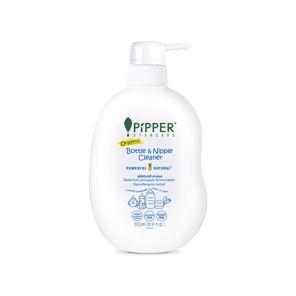 Pipper Standard น้ำยาล้างขวดนม กลิ่นเจนเทิลเฟรช ขนาด 500 มล. ยกลัง 12 ...