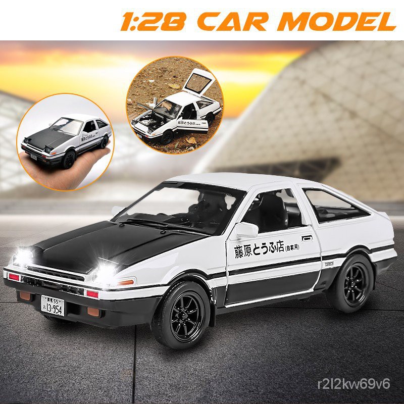 1:28 INITIAL D Toyota AE86 Alloy metal Toy Car Model Diecast Toy ...