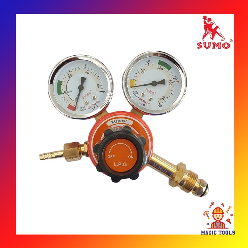 SUMO เกจ์แก๊ส LPG เกจแก๊ส เกจ์ปรับแรงดันแก๊สLPG สำหรับถังแก๊สLPG เกย์ ...