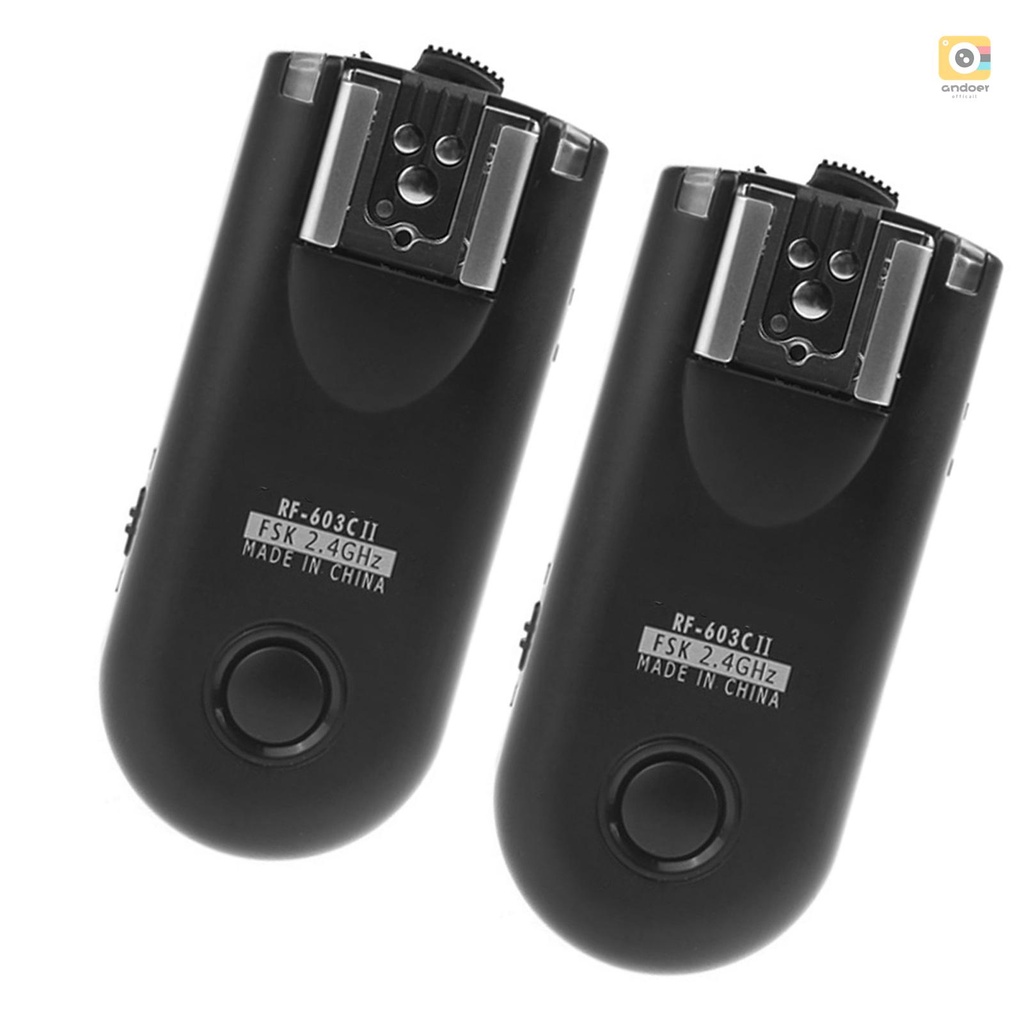 Rf-603c II รีโมตแฟลชทริกเกอร์ไร้สาย C3 แบบเปลี่ยน สําหรับ Canon 5D 1D ...