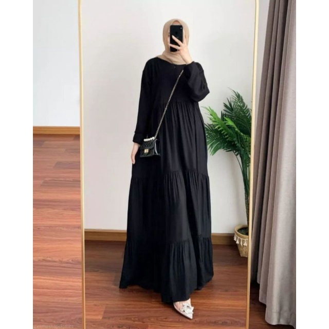 Hanum ชุดเดรสพรีเมี่ยม ชุดเดรสธรรมดา ชุดเดรส busui เสื้อคลุม busui ชุด ...