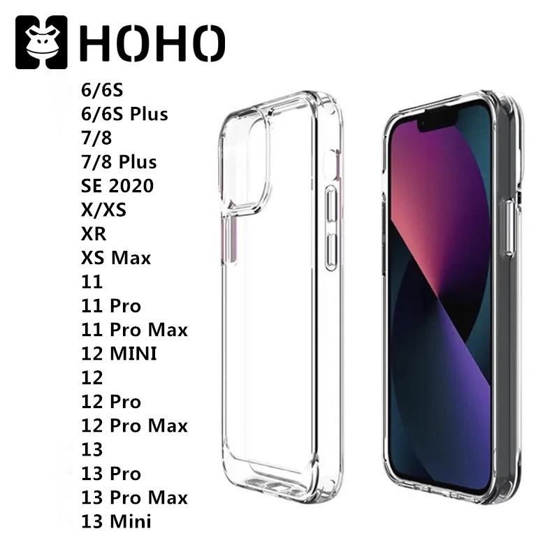 KHOHO เคสใส ใสกันกระแทก ใช้สำหรับ iPhone 6 6S 7 8 7 8 Plus SE 2 3 X XR ...
