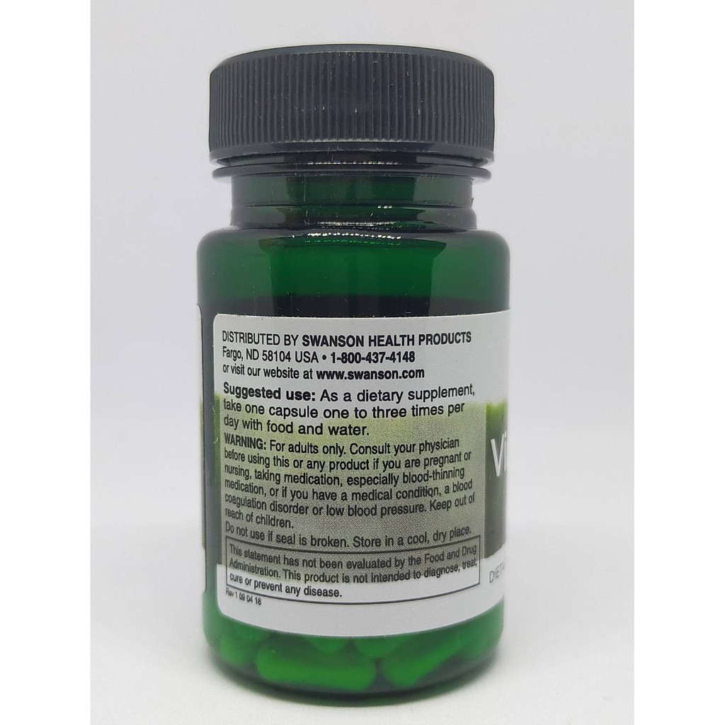 บำรุงสมองโดยเพิ่มปริมาณเลือดไปเลี้ยงสมอง (Swanson Vinpocetine 10 mg 90 ...