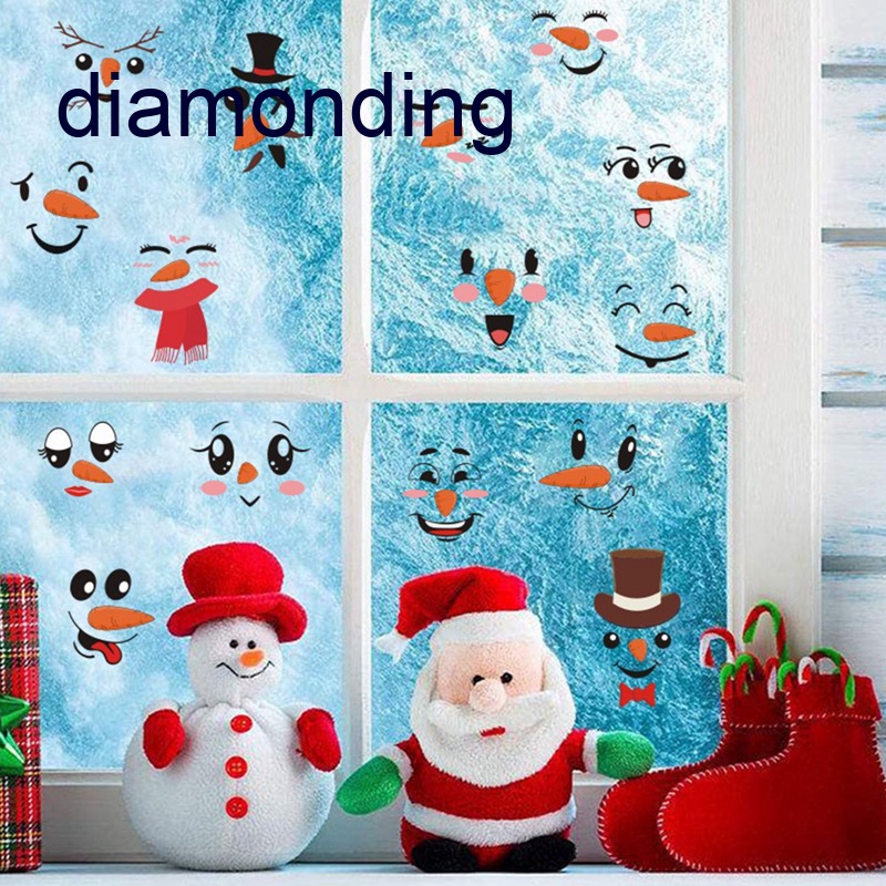 Diam Christmas Emoticon Stickers Merry Christmas Decorations For Home ...