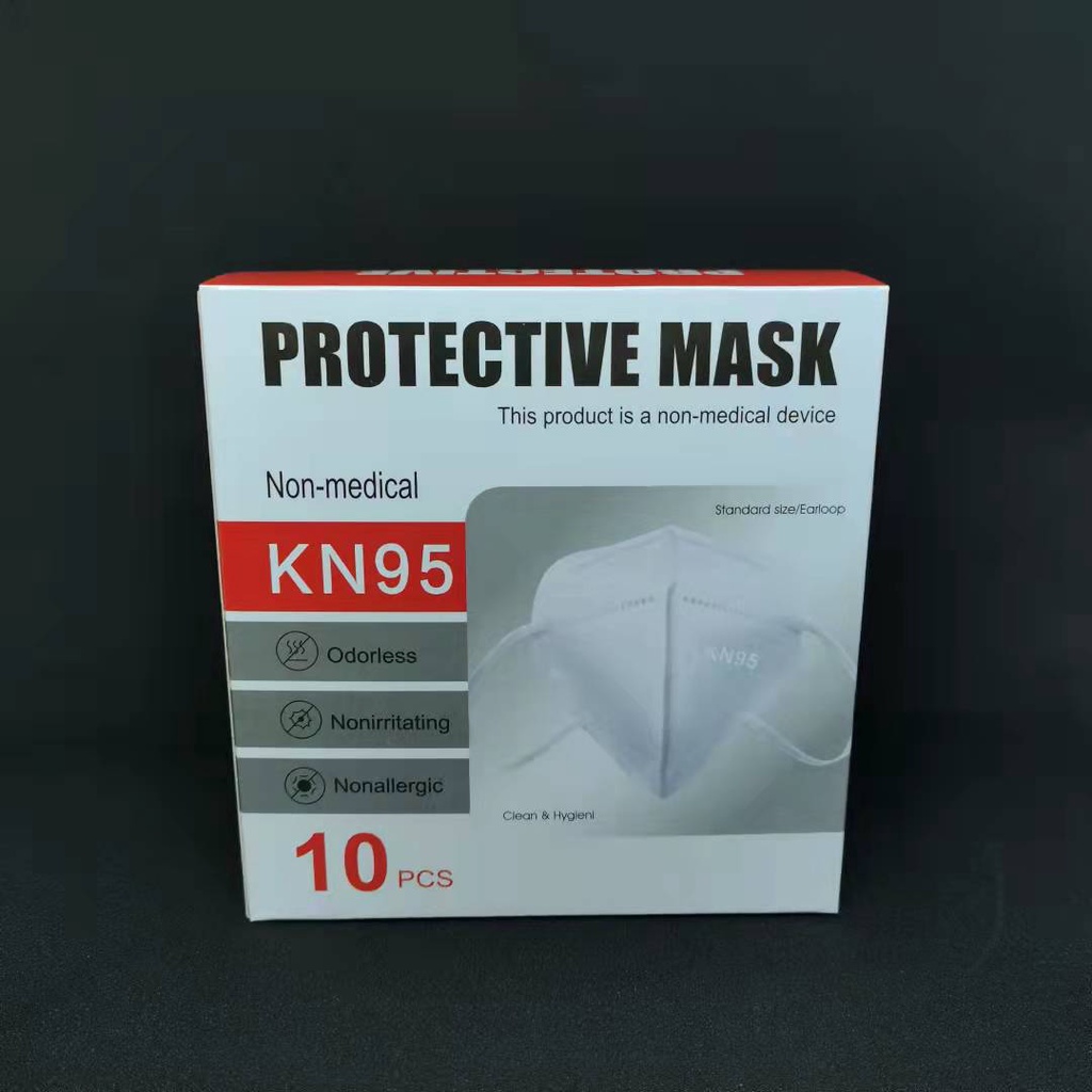 หน้ากาก KN95 (10 ชิ้นในกล่อง) รองรับการเก็บเงินปลายทางและจะจัดส่ - joonheexu - ThaiPick