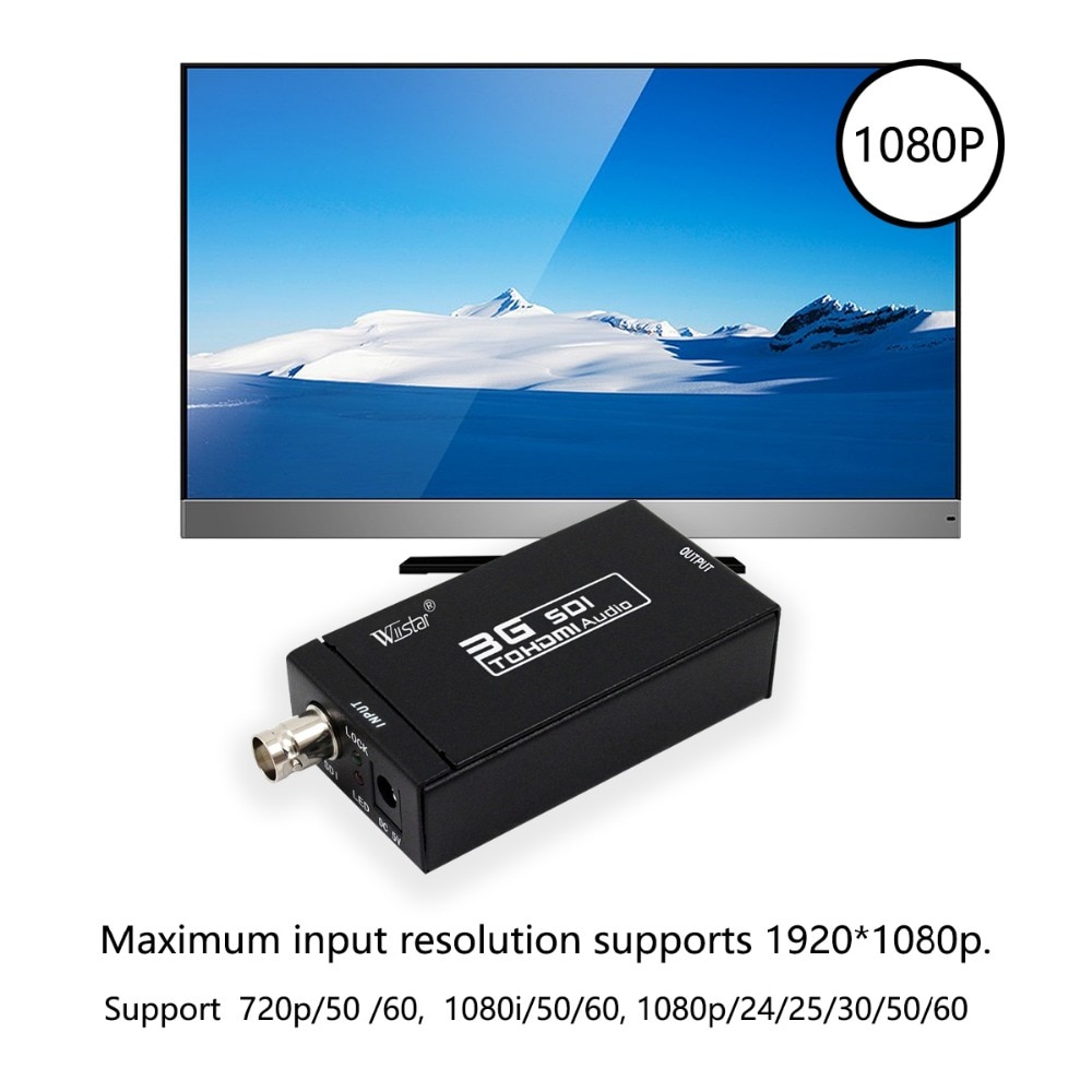 SDI to HDMI Converter Mini 3G SDI HDMI Adapter - Full HD 1080P SDI to ...