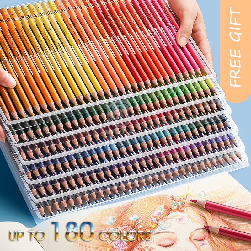 Brutfuner 48/72/120/160/180 colours water color pencil Professional Oil ...