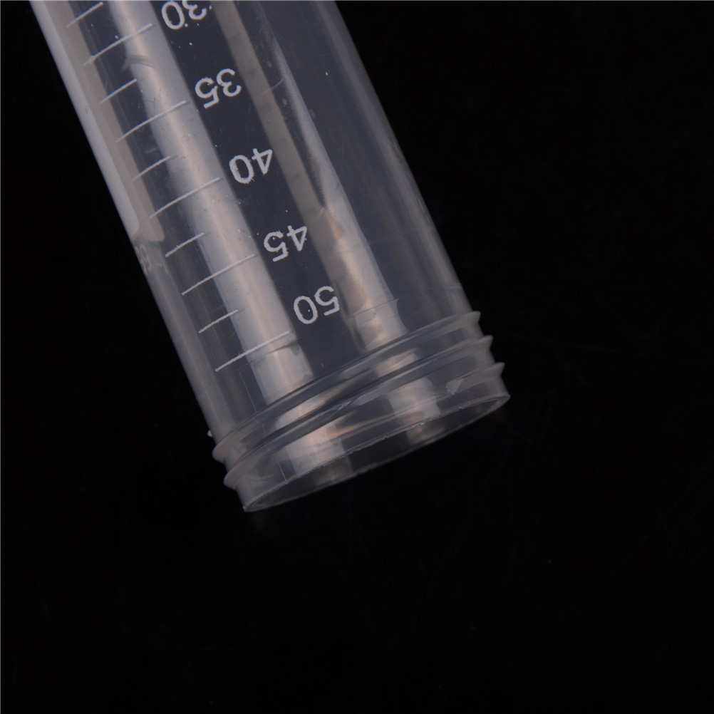 【Purpleredto】10Pcs 50ml Plastic Centrifuge Tube Pipe Vial Lab Test ...