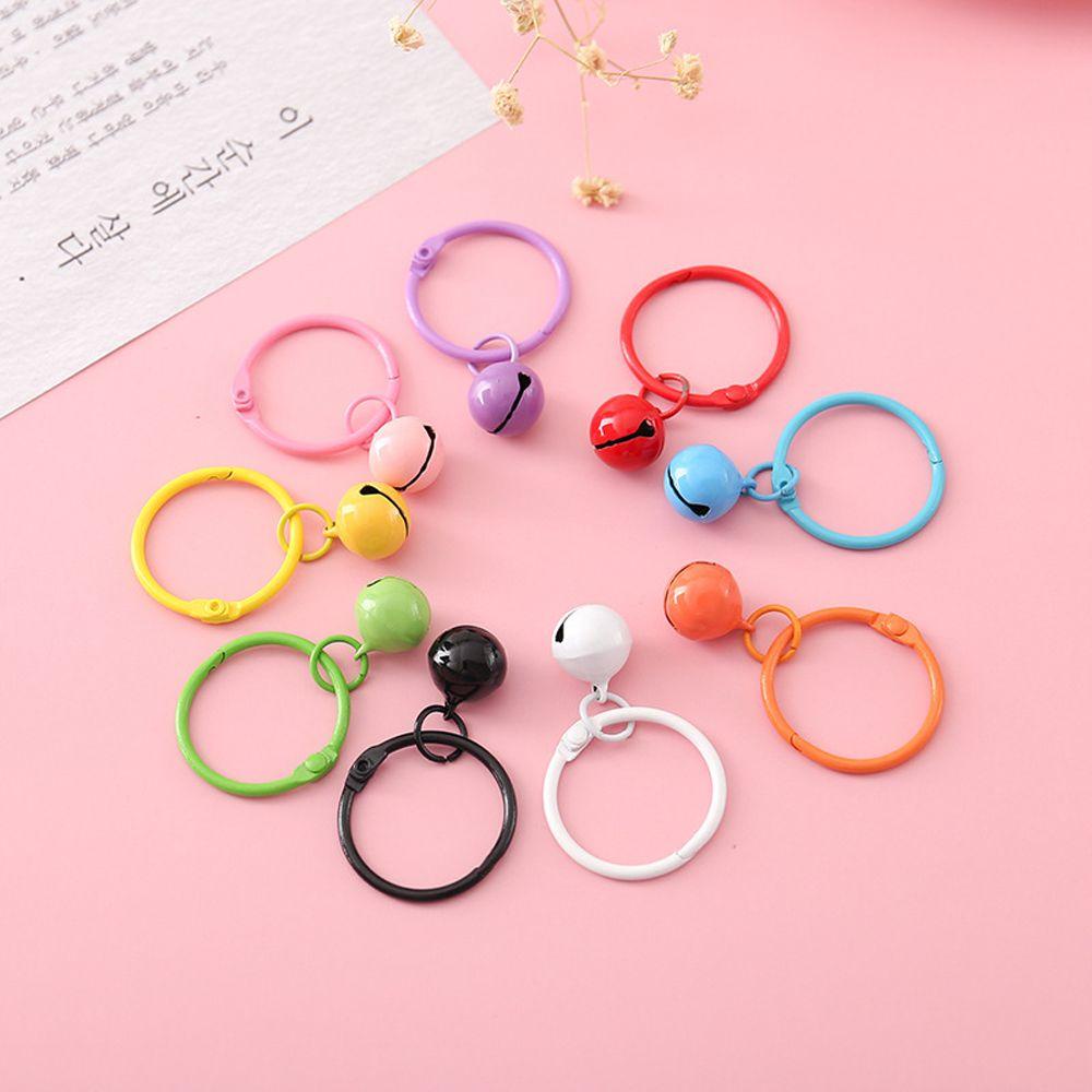 BRUCE Creative Color Small Bell Key Ring Multi Colors Jewelry ...