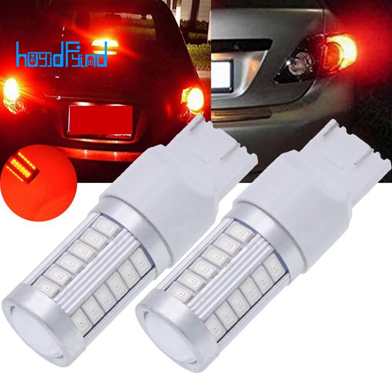 7443 T20 Led Bulbs Red 900 Lumens Super Bright Turn Signals Light Brake ...