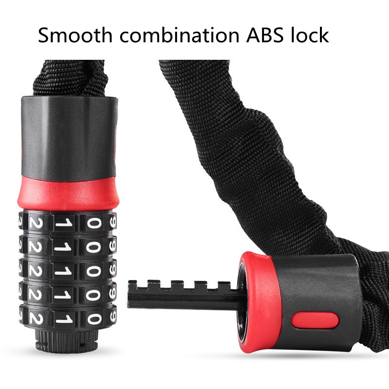 Bicycle Chain Lock Five-digit Combination Lock Anti-theft Lock Trolley ...